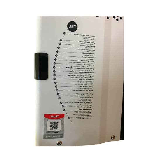 INVERSOR HIBRIDO MUST 3KVA 24V MPPT 110V/220V FASE DIVIDIDA BAJA FRECUENCIA